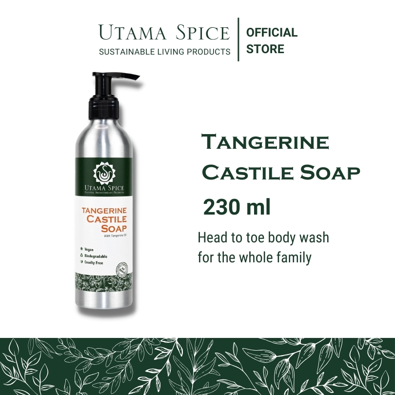 Jual Utama Spice Tangerine Castile Soap 230ml | Shopee Indonesia