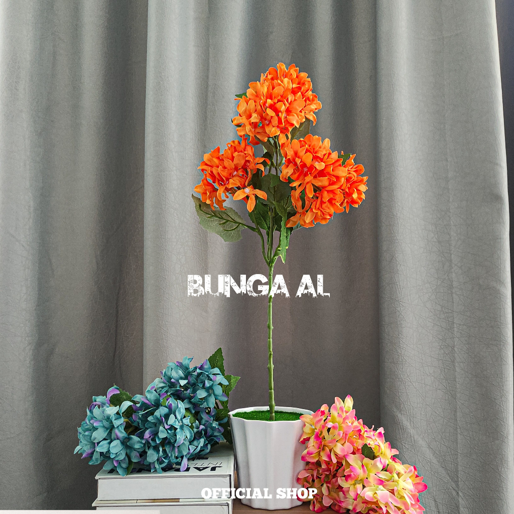 Jual tanaman bunga mayeri 5 cabang besar hiasan dekorasi rumah bunga ...