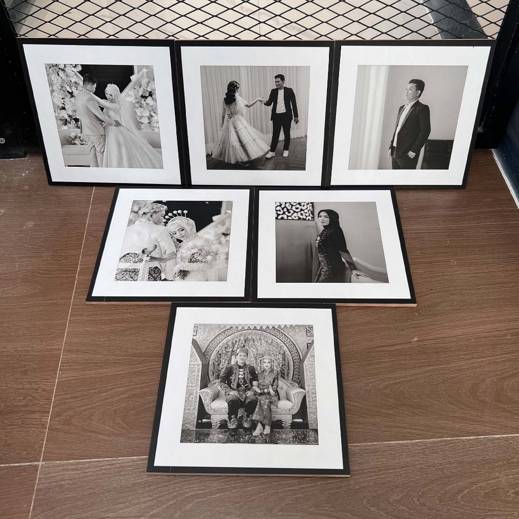 Jual Paket Cetak Foto 6pcs + List Bingkai 20x20cm Langsung Tempel Tanpa ...