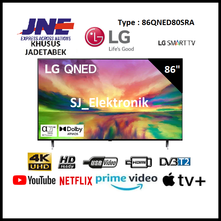 Jual LG QNED 86 Inch 86QNED80SRA - 86QNED80 UHD 4K Smart TV - QNED80 | Shopee Indonesia