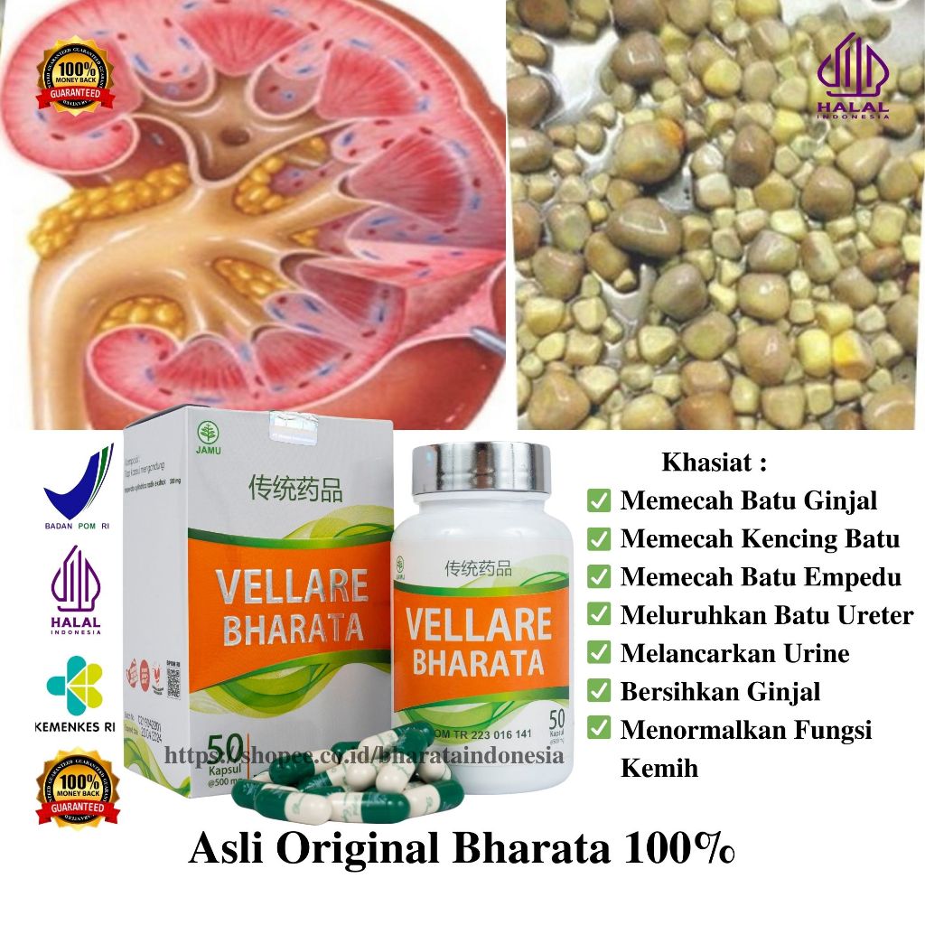 Jual Obat Batu Empedu Obat Batu Ginjal Tanpa Operasi Ampuh VELLARE BHARATA Original Obat Kencing ...