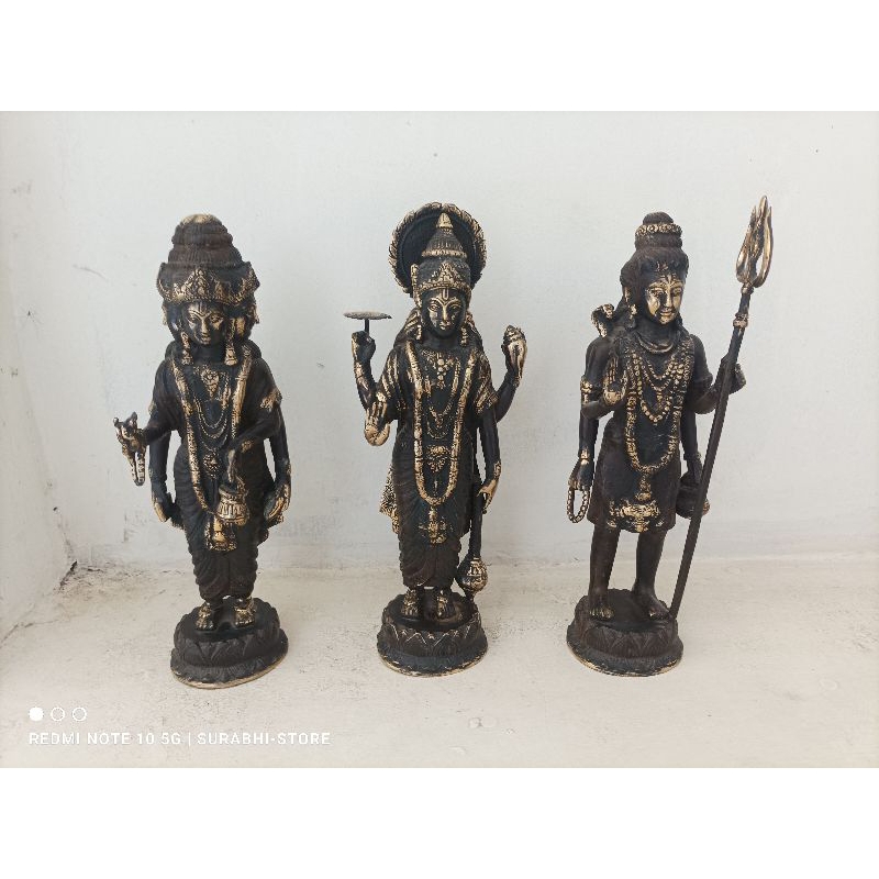 Jual Patung Dewa Brahma Wisnu Siwa Trimurti 40cm Shopee Indonesia