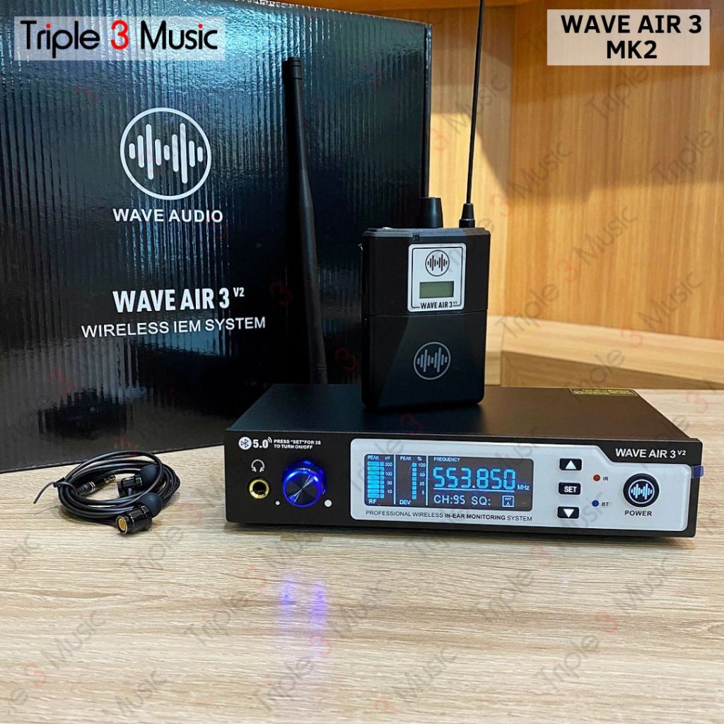 Jual WAVE AIR 3 V2 wireless in ear monitor IEM system panggung wave ...