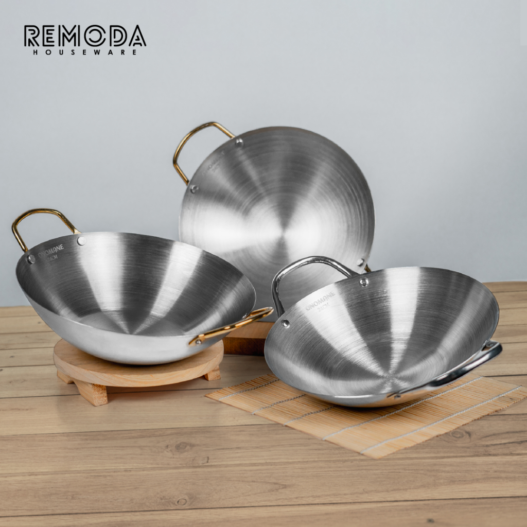 Jual Onomane Wajan Penggorengan Kuali Mini Stainless Steel Gagang ...