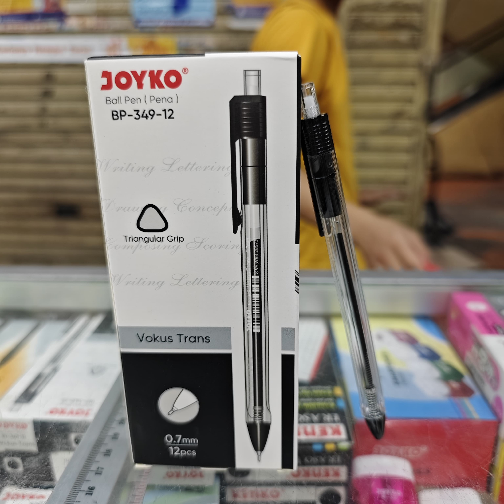 Jual Ball Pen / Pulpen Vokus Trans BP-349-12 Joyko (1 lsn / 12 pcs) | Shopee Indonesia