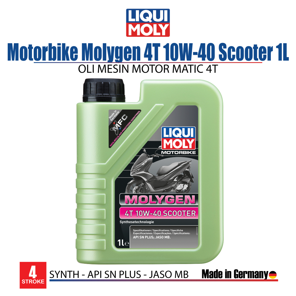 Jual 21719 Liqui Moly Motorbike Molygen 4T 10W40 Scooter 1L - Oli Mesin ...