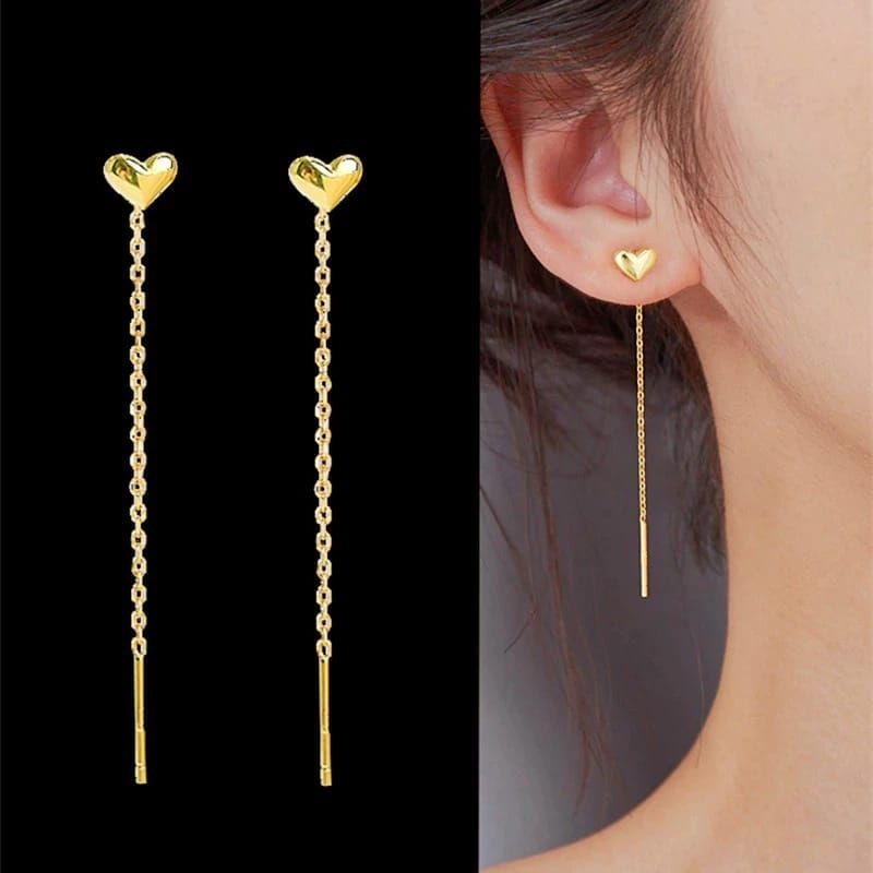 Jual anting love jurai jarum titanium korean fashion | Shopee Indonesia