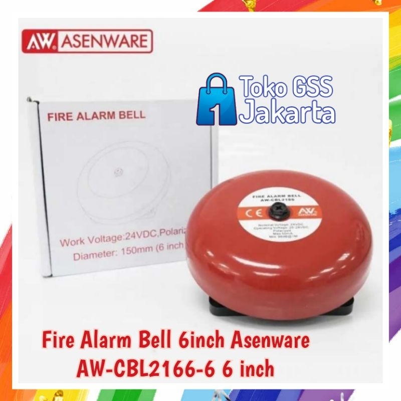 Jual Fire Alarm Bell 6inch Asenware AW-CBL2166-6 6 inch | Shopee Indonesia