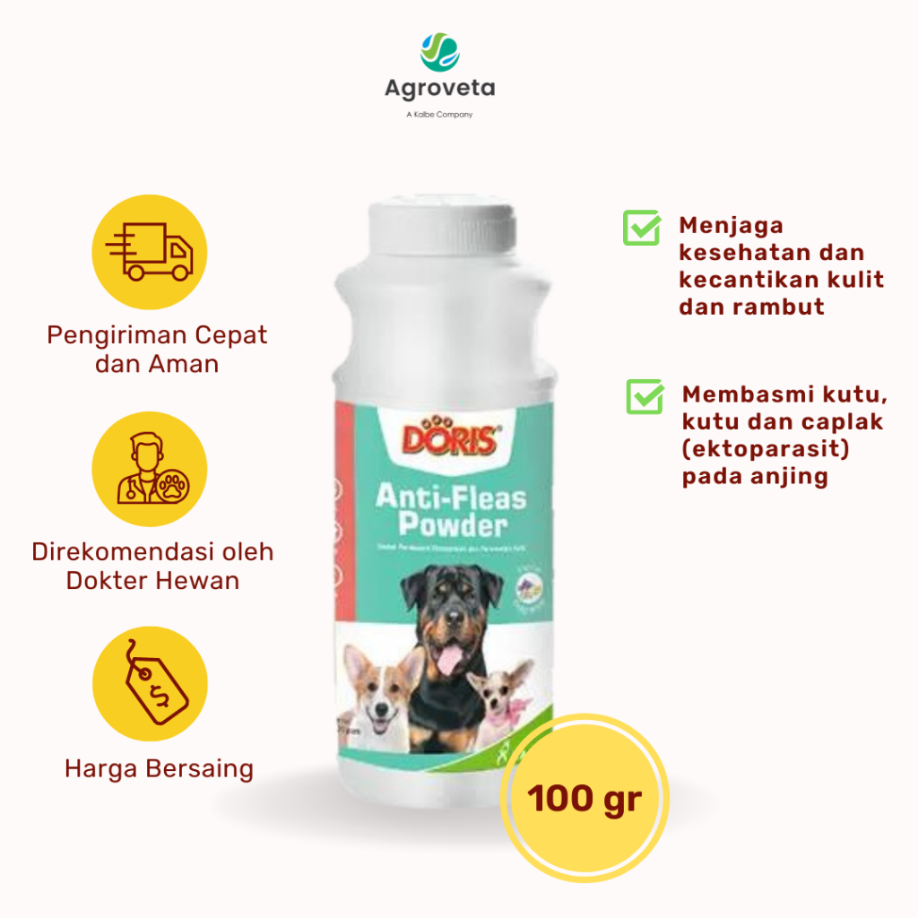 Jual Bedak Doris Pembasmi Kutu dan perawatan Kulit 100gr / Bedak Kutu ...