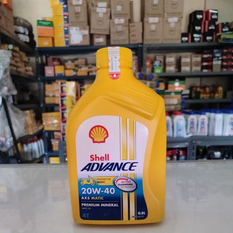 Jual OLI Shell ADVANCE AX 5 MATIC 20W-40 0,8 L/OLI MOTOR MATIC/OLI ...