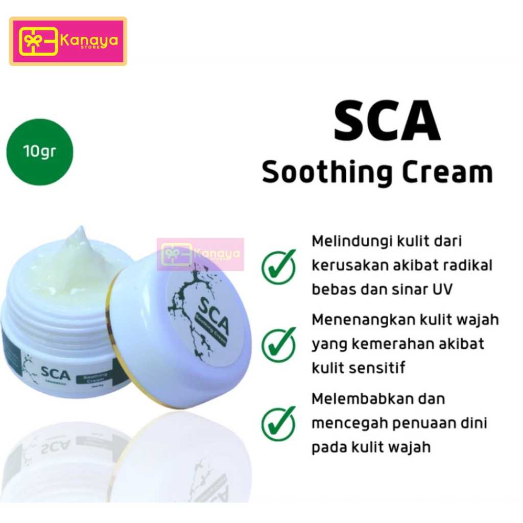 Jual SCA Soothing Cream 10gr - Pelembab Wajah dan Kulit Sensitif ...