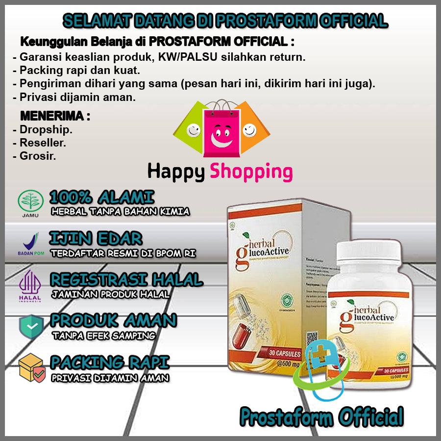 Jual Glucoactive 100% Asli Herbal Original Obat Diabetes Kencing Manis ...