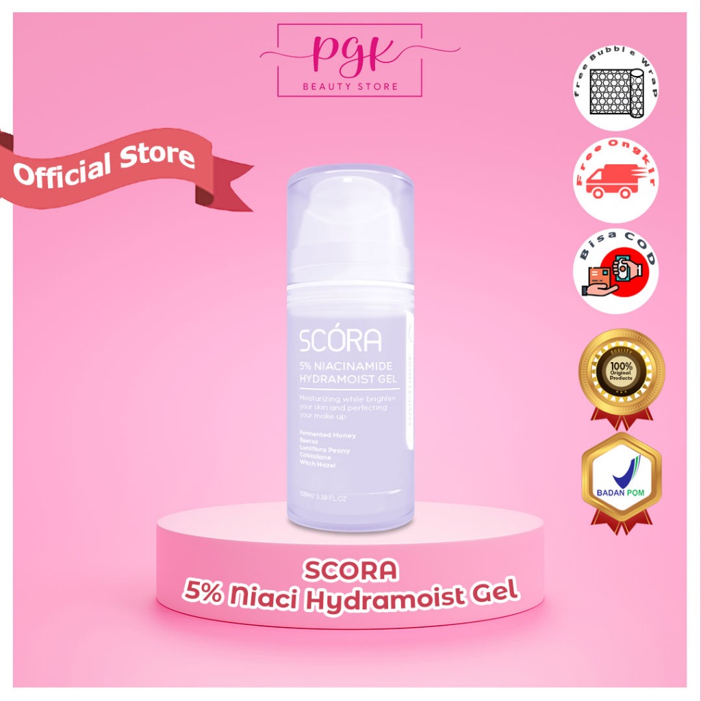Jual Scora 5% Niacinamide Hydramoist Gel 100ml Moisturizer / Pelembab Wajah Mencerahkan ...