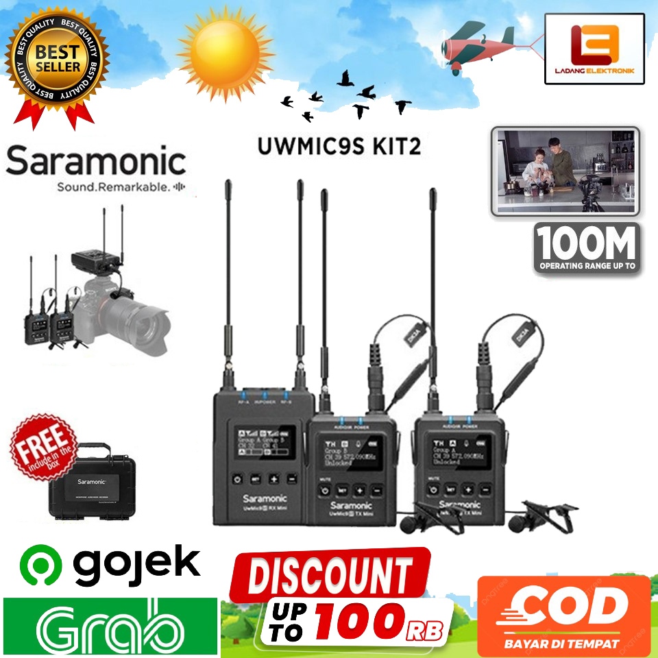 Jual Saramonic UWMIC9S RX9+TX9+TX9 KIT2 Wireless Microphone System ...
