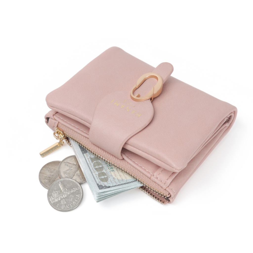Jual HANAMI Dompet Lipat Wanita WA873P3 Kecil Kulit Pink Lucu Genxie ...