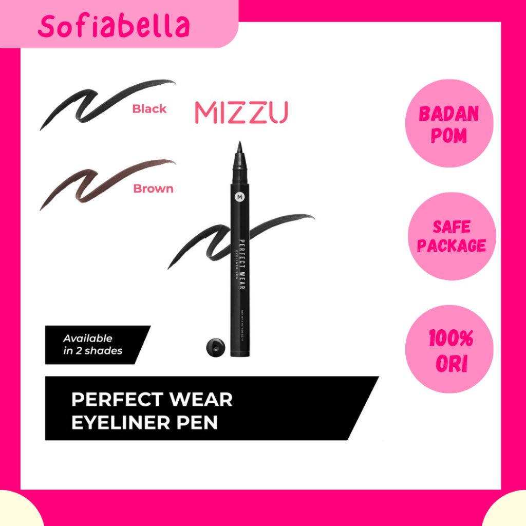 Jual MIZZU PERFECT EYELINER PEN BLACK 2ML | Shopee Indonesia