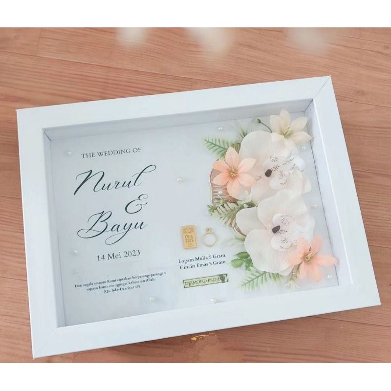 Jual MAHAR FRAME / MAS KAWIN PIGURA RUSTIC SIMPLE KEKINIAN MURAH ...