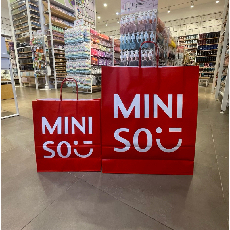 Jual Kantong Miniso | PAPER BAG MINISO | Shopee Indonesia