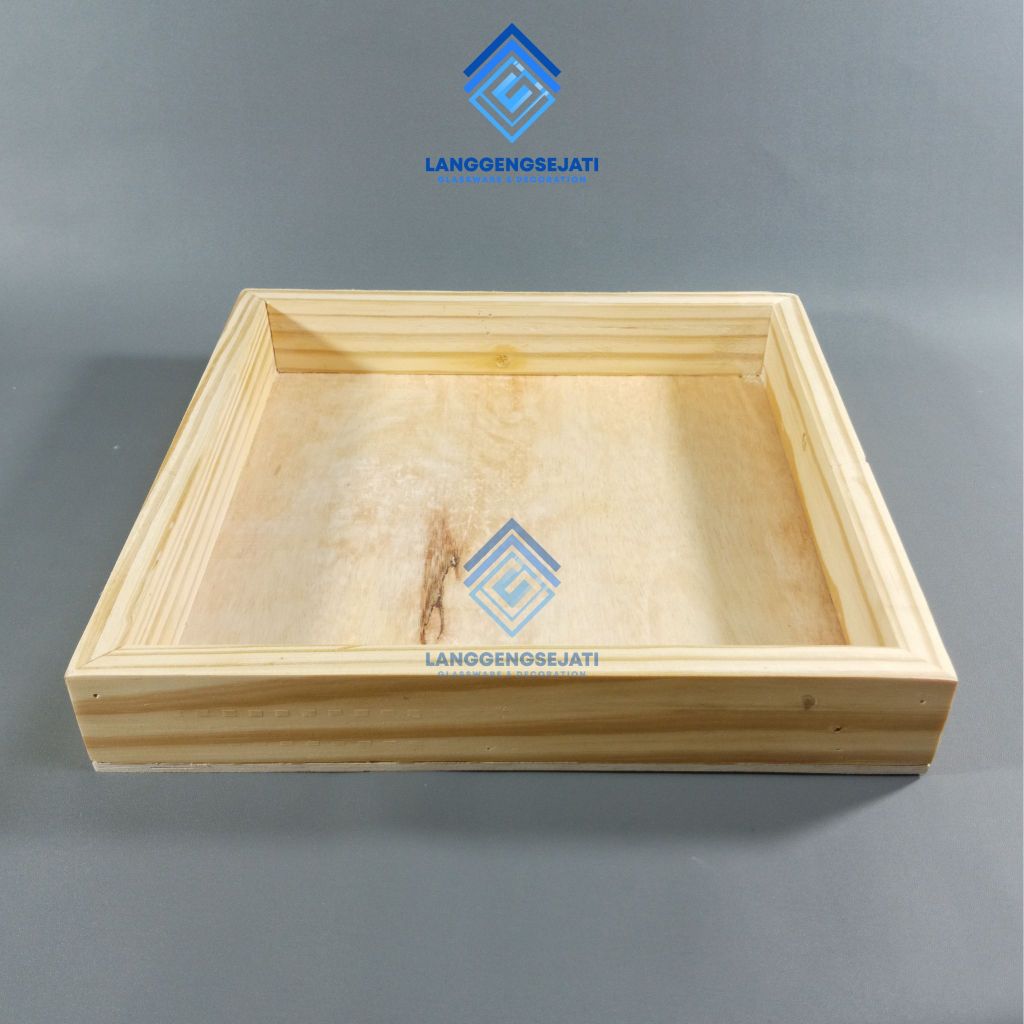 Jual KOTAK KAYU HANTARAN / SESERAHAN TRAY NAMPAN KAYU JATI BELANDA ...