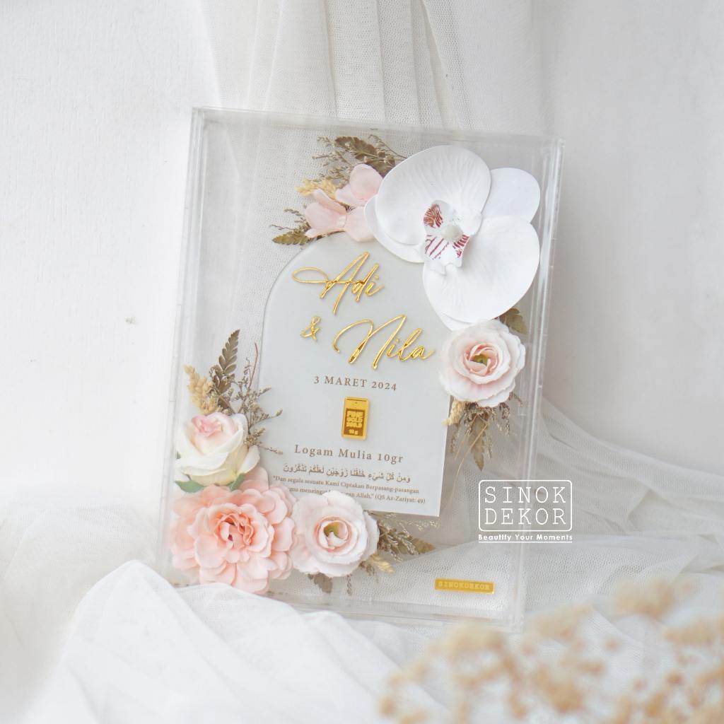Jual Jual Mahar Akrilik / Bingkai Mahar Pernikahan / Mahar Nikah ...