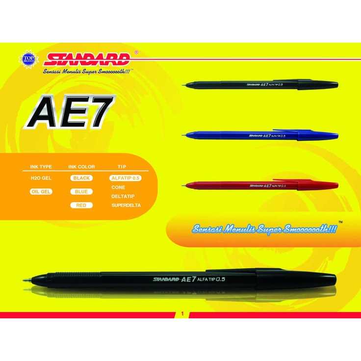 Jual PULPEN STANDARD AE7 0.5mm | Shopee Indonesia