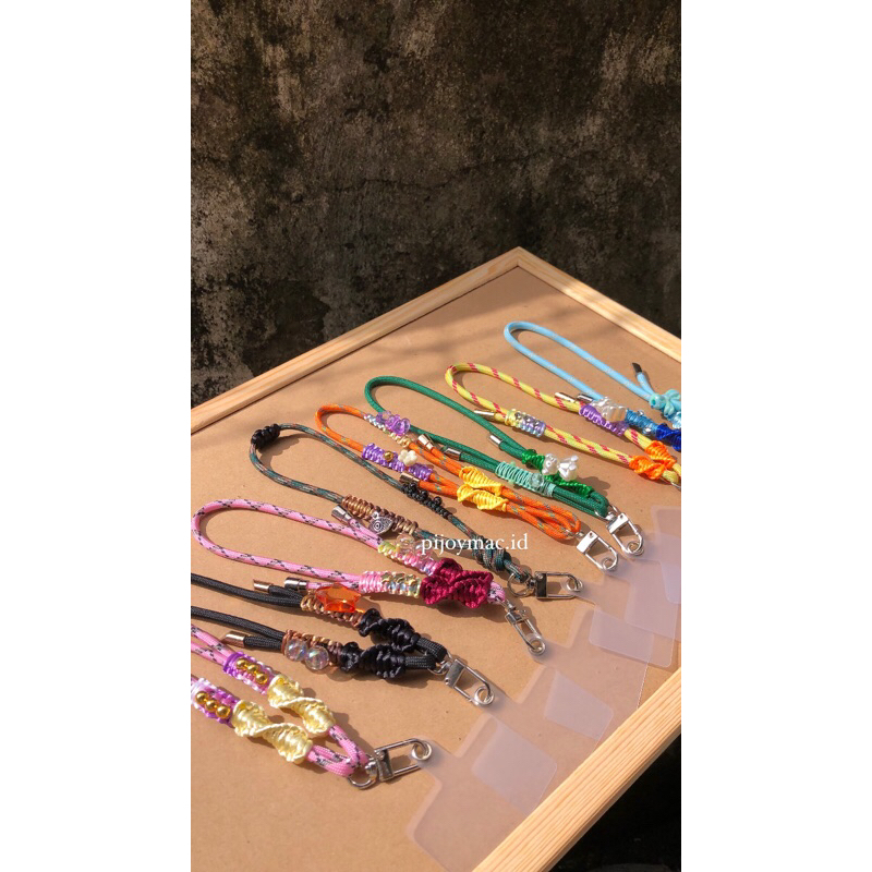 Jual Macrame Phone Strap / Paracord phone strap / strap hp | Shopee ...
