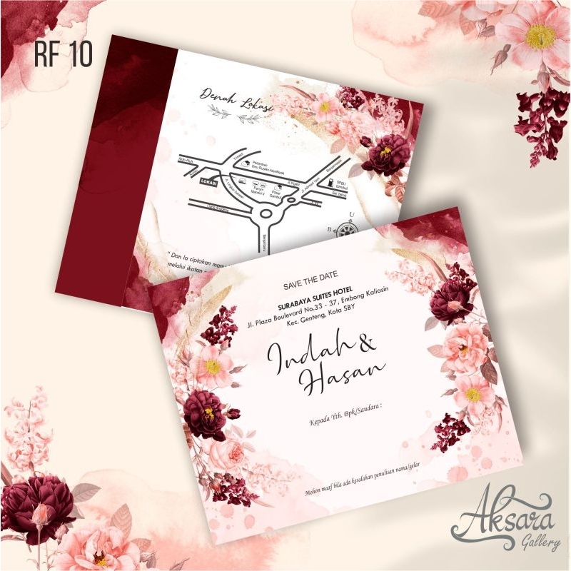 Jual Undangan pernikahan murah / Undangan cantik / undangan rustik ...