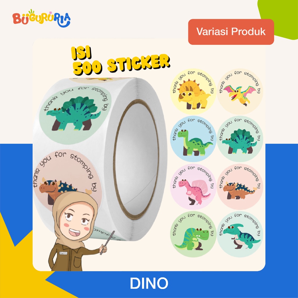 Jual Bu Guru Ria - Sticker Reward Untuk Peserta Didik Isi 500Pcs ...