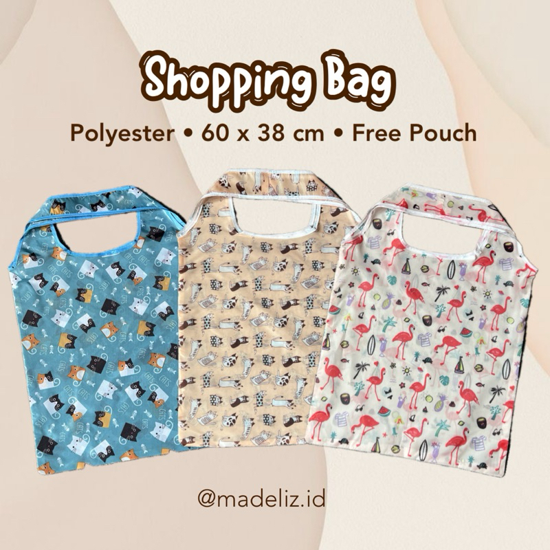 Jual TAS BELANJA LIPAT SHOPPING BAG REUSABLE BAG TAS LIPAT SERBAGUNA | Shopee Indonesia