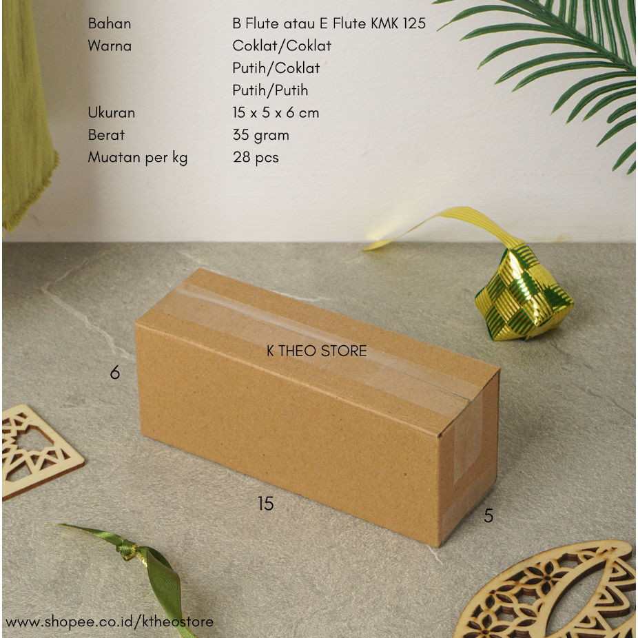 Jual Dus 15x5x6 cm/ 15 x 5 x 6 cm / Kotak Kardus Box Packing Packaging ...