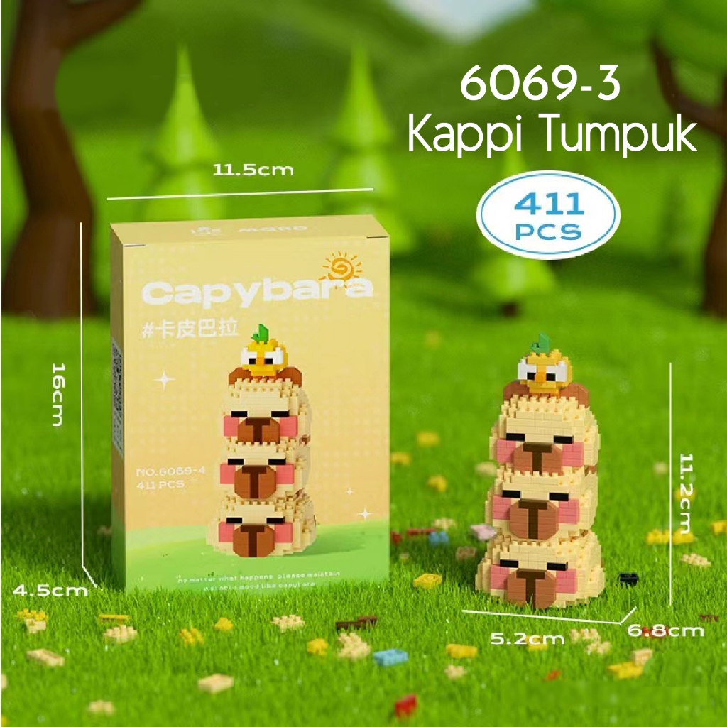 Jual Block City – Puzzle Block Cappybara mainan balok susun Block ...