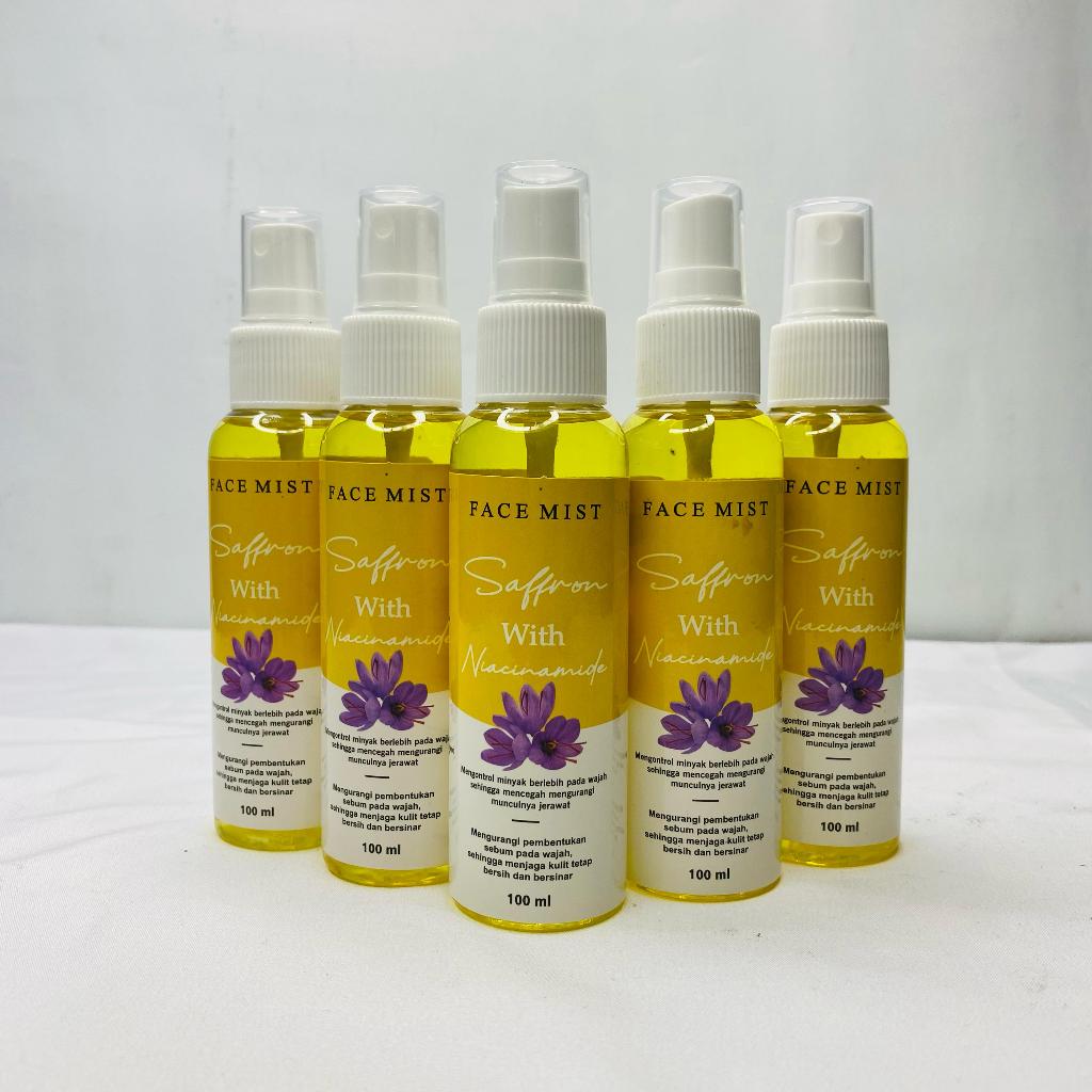 Jual ( BPOM) SAFFRON SAFRON FACE MIST 100ML / FACE MIST WITH LEMON ...