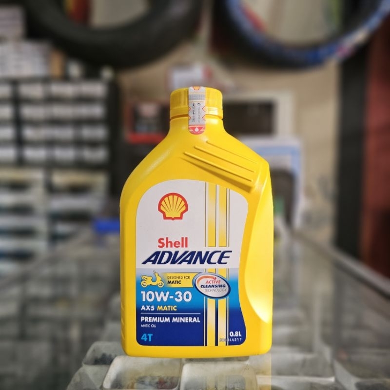 Jual Oli Shell Advance AX5 Matic 10W-30 0.8 Liter | Shopee Indonesia