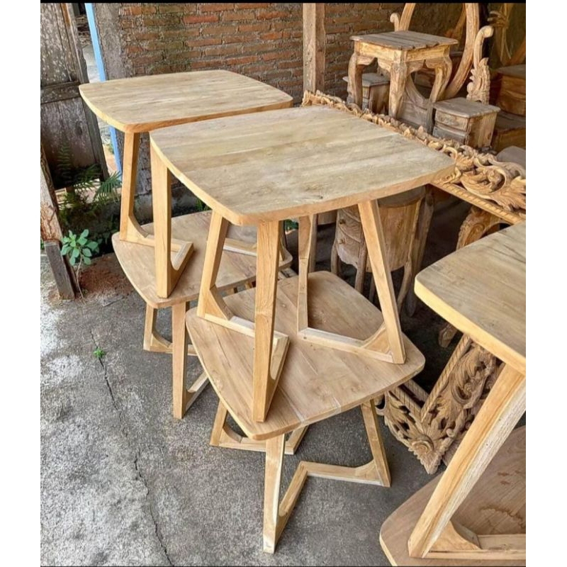 Jual meja teras minimalis meja cafe kayu jati meja ruang tamu meja ...