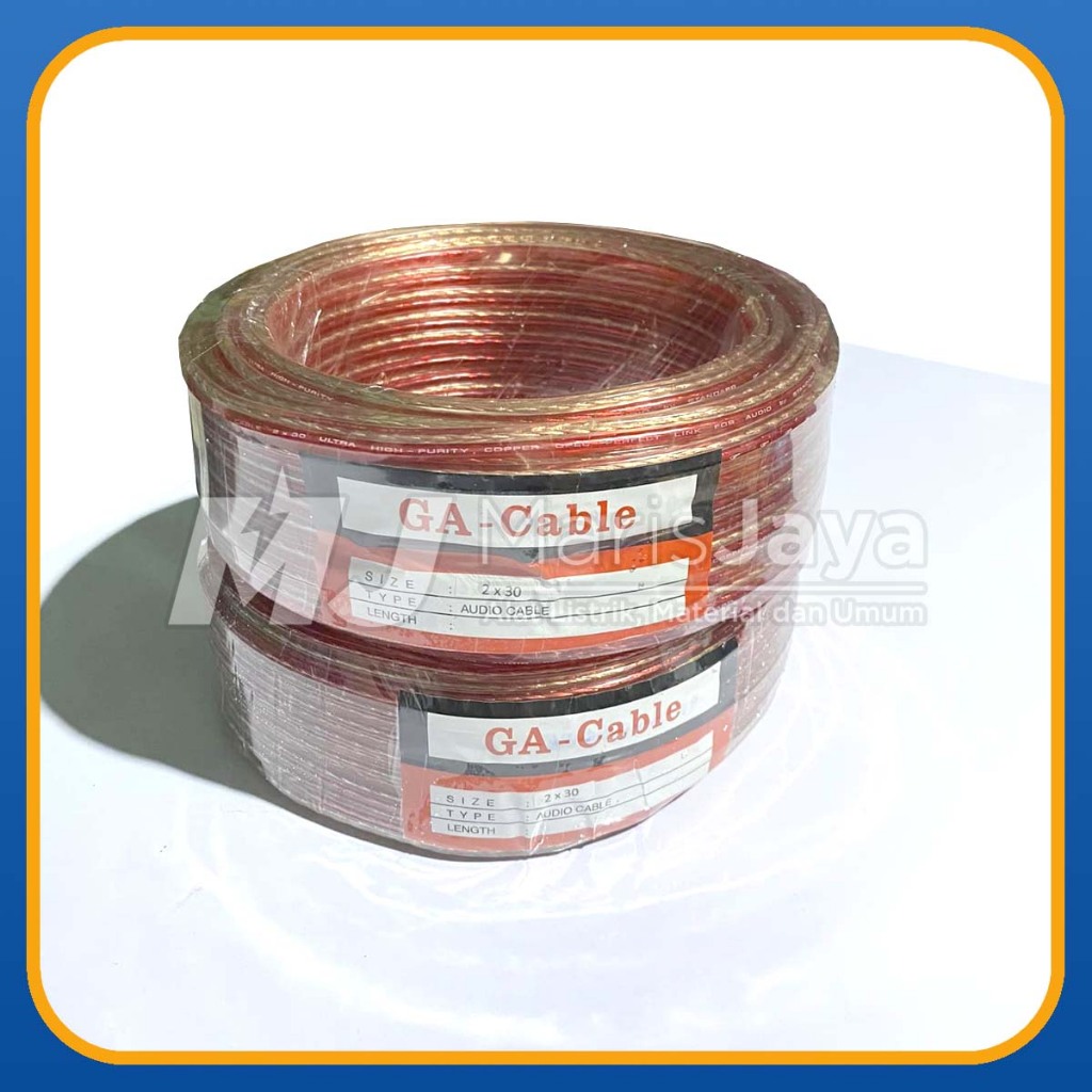 Jual Kabel Serabut Transparan GA-Cable 2x30 30 Yard (1 Roll) | Shopee ...