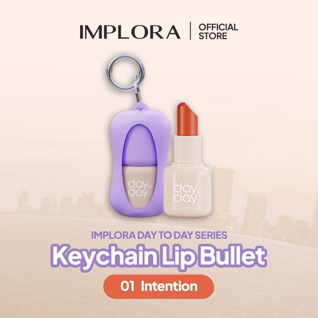 Jual IMPLORA Keychain Lip Bullet Day To Day Indonesia / Lipstick 1.5g ...