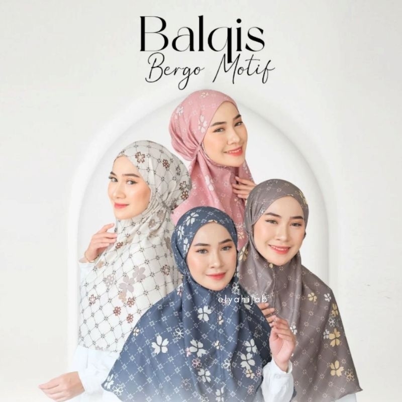 Jual Bergo Motif Bahan Maxmara / Balqis Bergo non pet / Bergo Viral ...