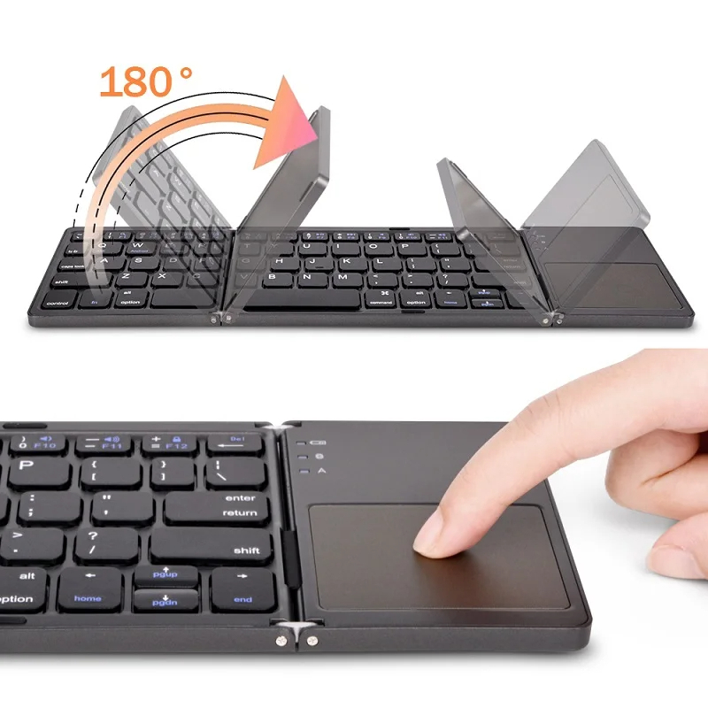 Jual Keyboard Portable Lipat Mini Wireless Bluetooth Three Folding ... Jual Keyboard Portable Lipat Mini Wireless Bluetooth Three Folding ...