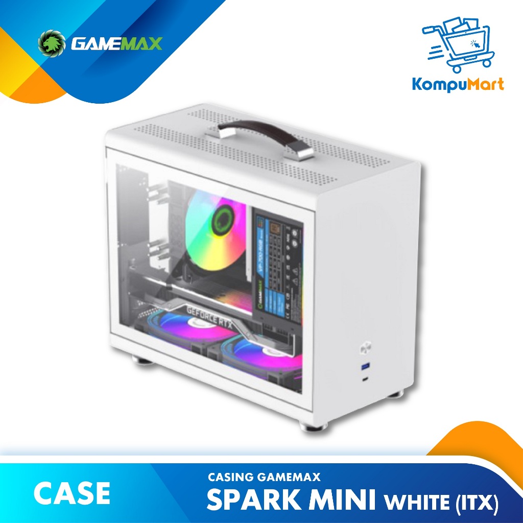Jual Gamemax Casing Spark Mini White ITX PC Case | Shopee Indonesia