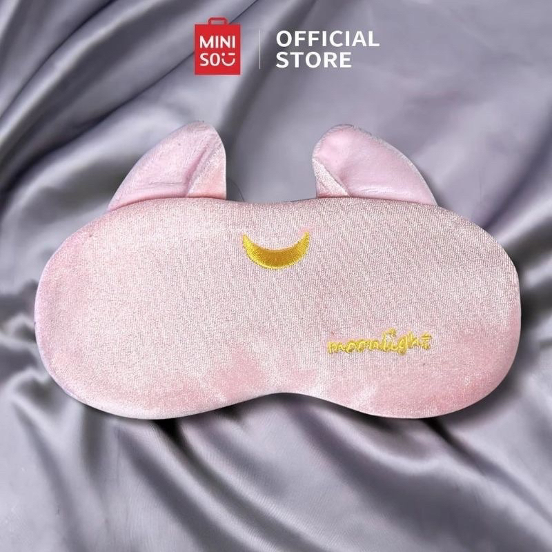 Jual MINISO sleep mask penutup mata tidur anyaman dipakai karakter lucu ...