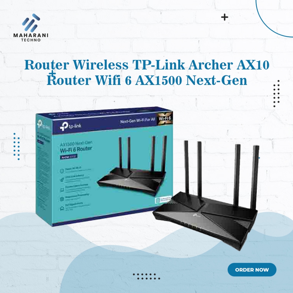 Jual TP-Link AX1500 Wi-Fi 6 Wireless Router Dual Band Archer AX10 Next ...