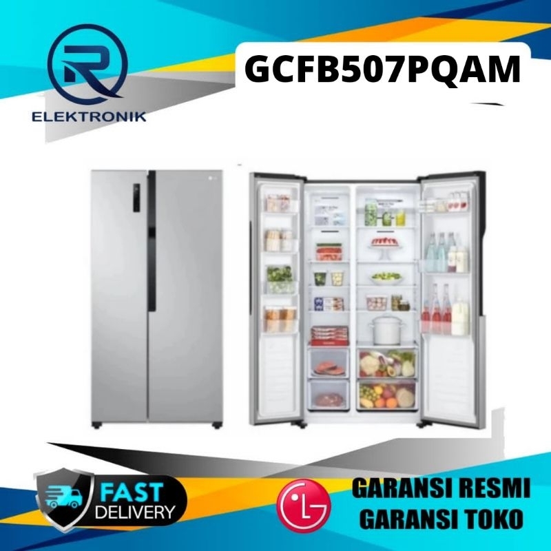 Jual KULKAS LG GCFB507PQAM SIDE BY SIDE INVERTER GCFB507PQAM | Shopee ...