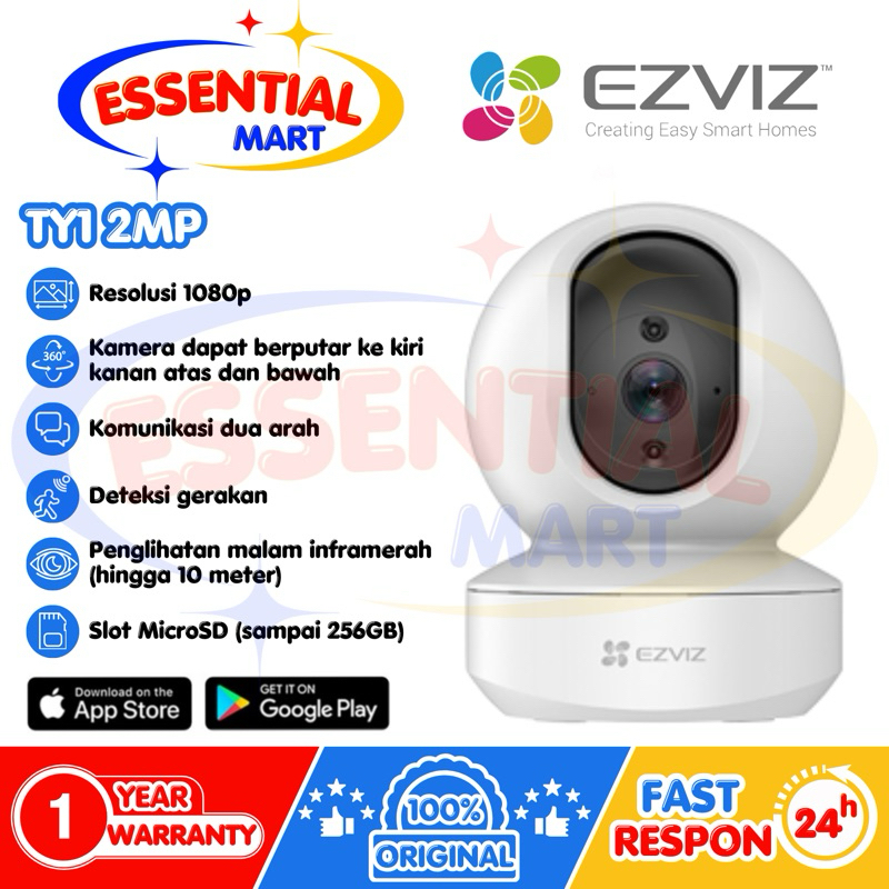 Jual CCTV EZVIZ TY1 2MP Smart Home IP Camera Indoor | Shopee Indonesia