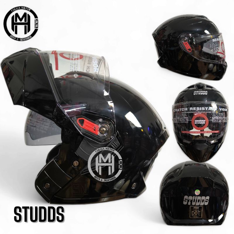 Jual HELM STUDDS MODULAR ORIGINAL|FULL FACE | Shopee Indonesia