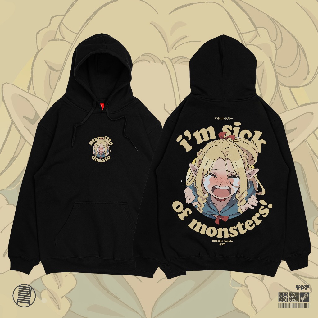 Jual Hoodie Marcille Donato Dungeon Meshi Elf Laios Party Anime Manga ...