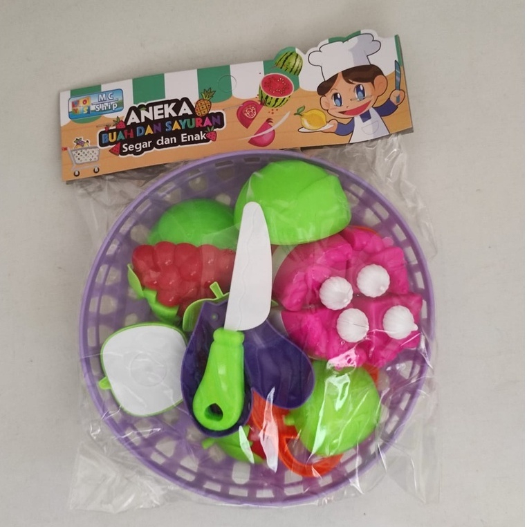 Jual MAINAN ANAK MURAH MS12 KERANJANG BUAH DAN SAYURAN KUE ULANG TAHUN ...