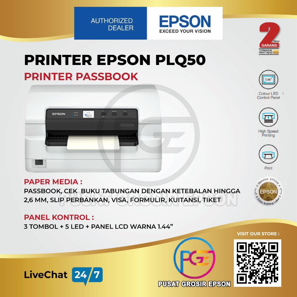Jual Printer Passbook Epson PLQ-50 PLQ 50 PLQ50/50M GARANSI RESMI DAN ORIGINAL | Shopee Indonesia