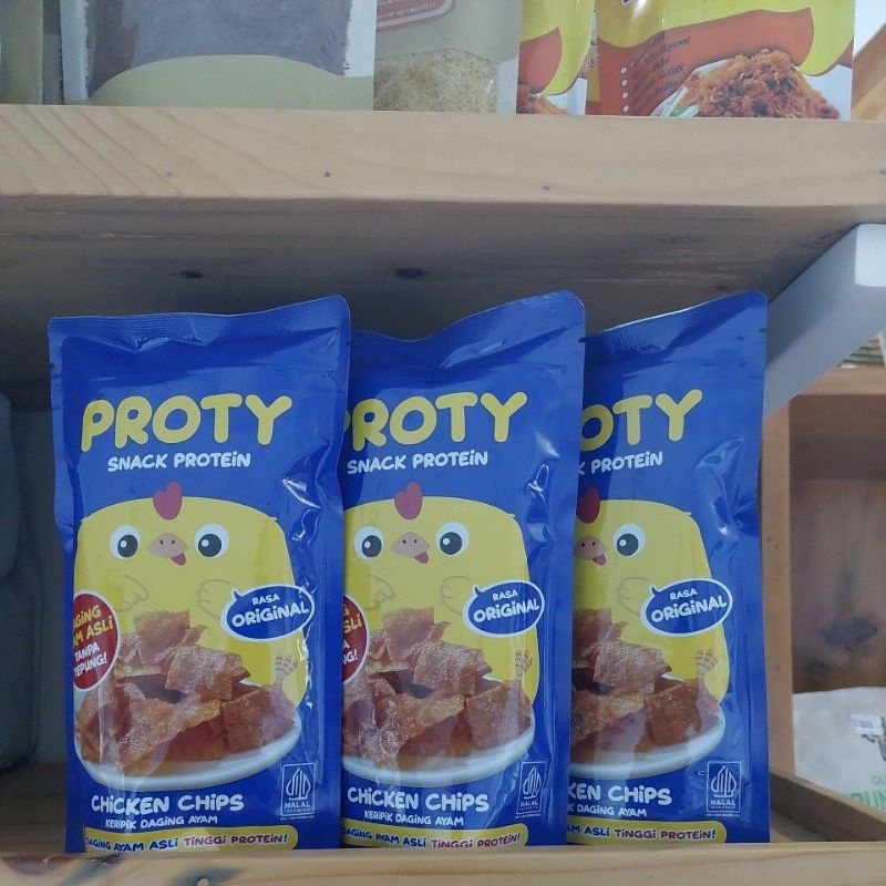 Jual Proty Snack Protein Ayam Anak Tanpa Tambahan Tepung 18gr | Shopee ...