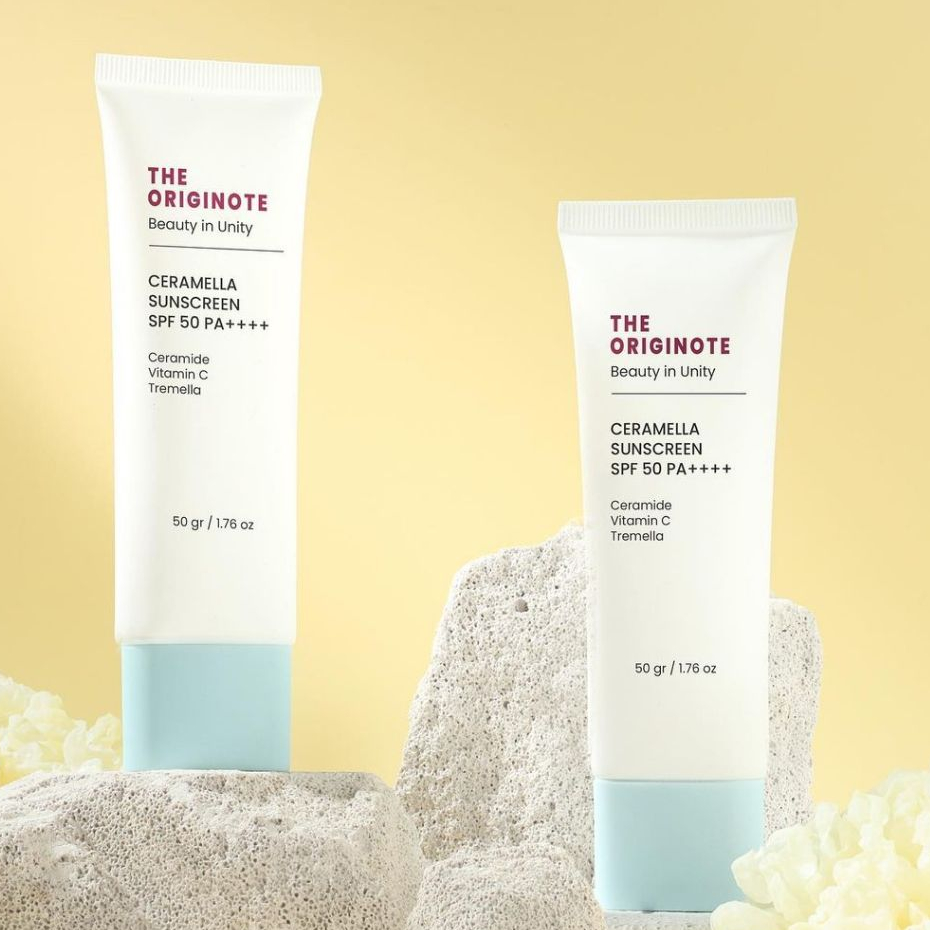 Jual The Originote Ceramella Sunscreen SPF50 PA+++ Serum Sunscreen ...