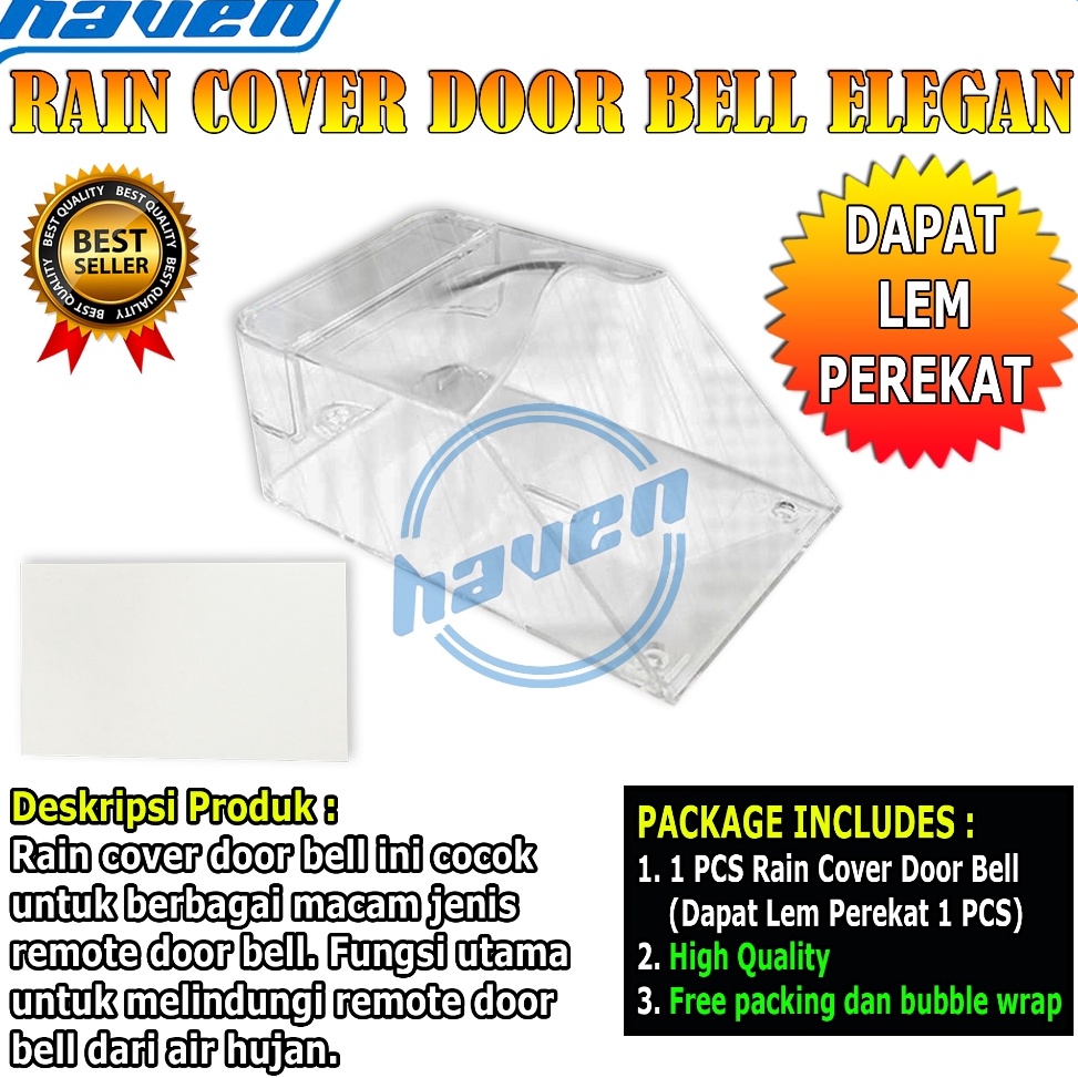 Jual GRY Rain Cover Door Bell Elegant Tutup Pelindung Bel Pintu Rumah ...